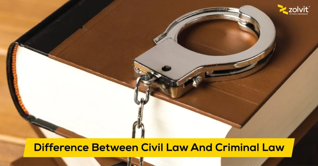 Difference Between Civil Law and Criminal Law - Zolvit
